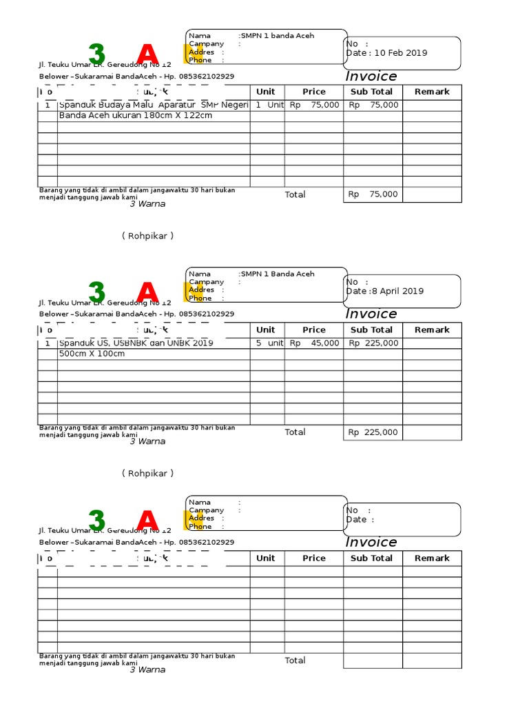 3warna Kwitansi Raker Dan 2019 | PDF | Windows Graphics Related ...