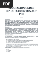 HINDU Succession Act-Class 1 and 2 Heirs | PDF