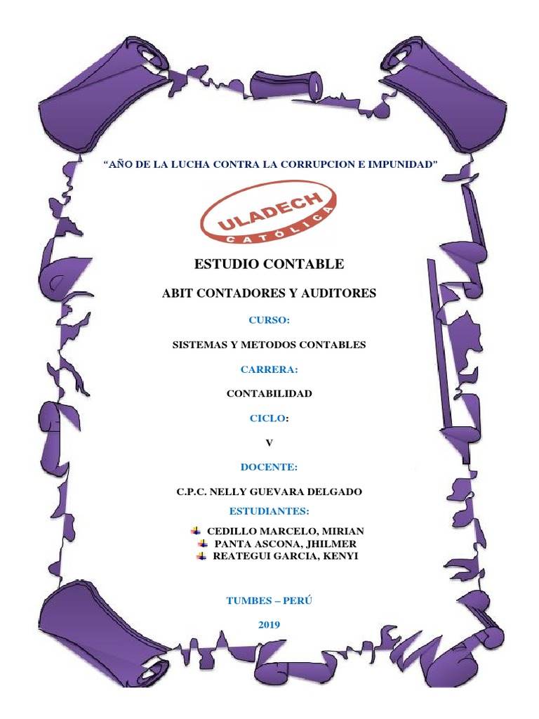 Estudio Contable | PDF | Contabilidad | Economias