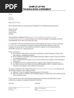 Training Bond Agreement Sample | PDF | Civil Law (Legal System ...