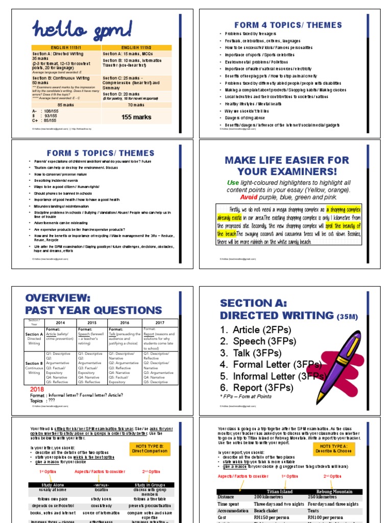Introduction To English 1119 Paper and Quick Tips | PDF