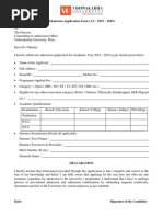 Minority Community Student Self Declaration | PDF