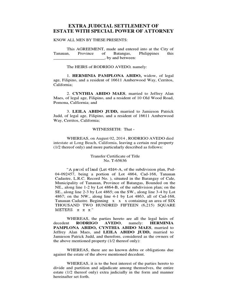 EJS with SPA.docx | Deed | Taxes