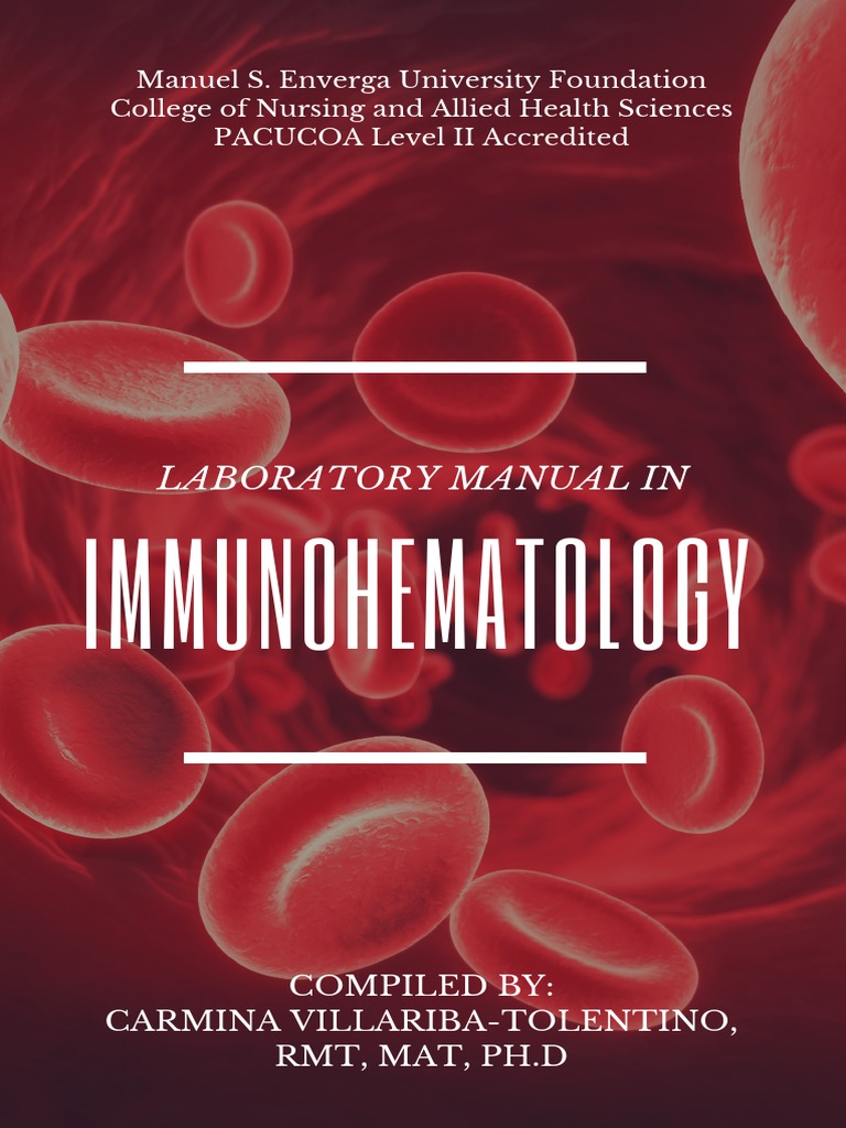 Immunohematology Lab Manual | PDF | Self-Improvement | Science ...