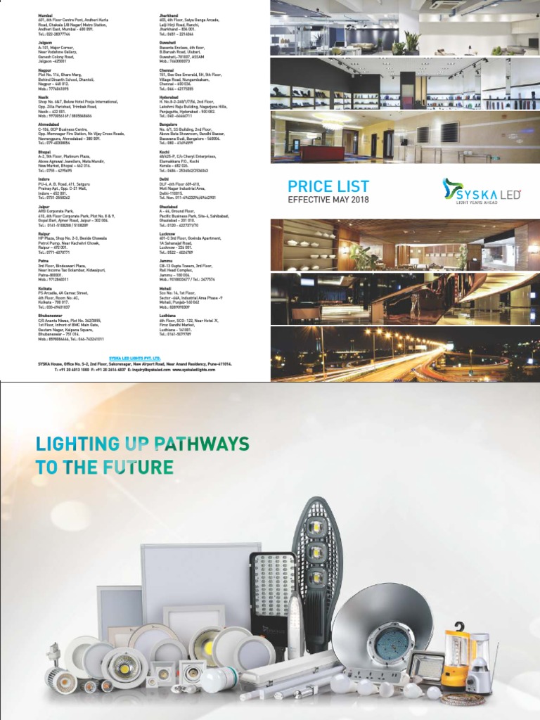 LED Price List - May 2018 | PDF | Components | Interior Design