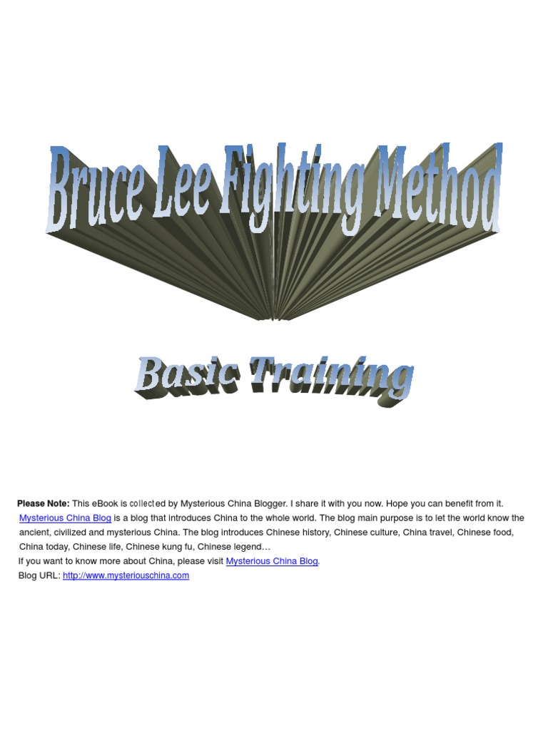 Bruce Lee Fighting Method 2 - Basic Training | PDF