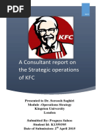 Operation Management of KFC | PDF | Fast Food Restaurants | Supply Chain