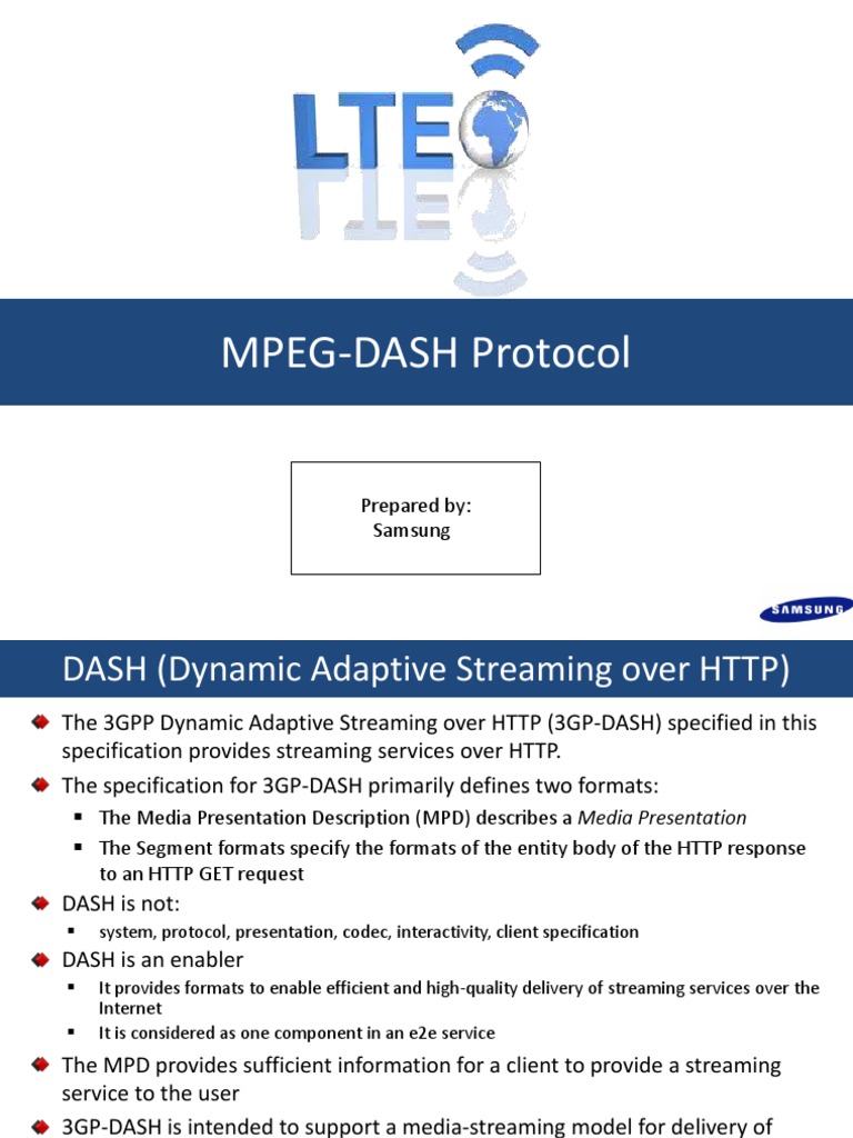 6 Dash | PDF | Hypertext Transfer Protocol | Streaming Media
