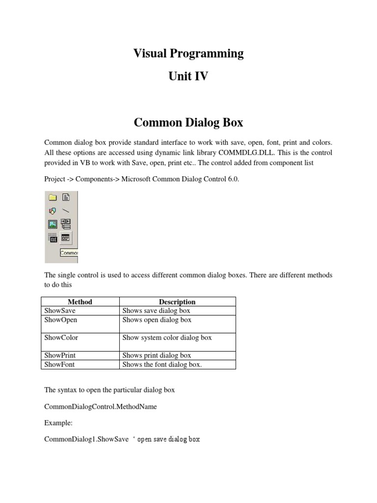 Visual Programming - Unit IV | PDF | Debugging | Software