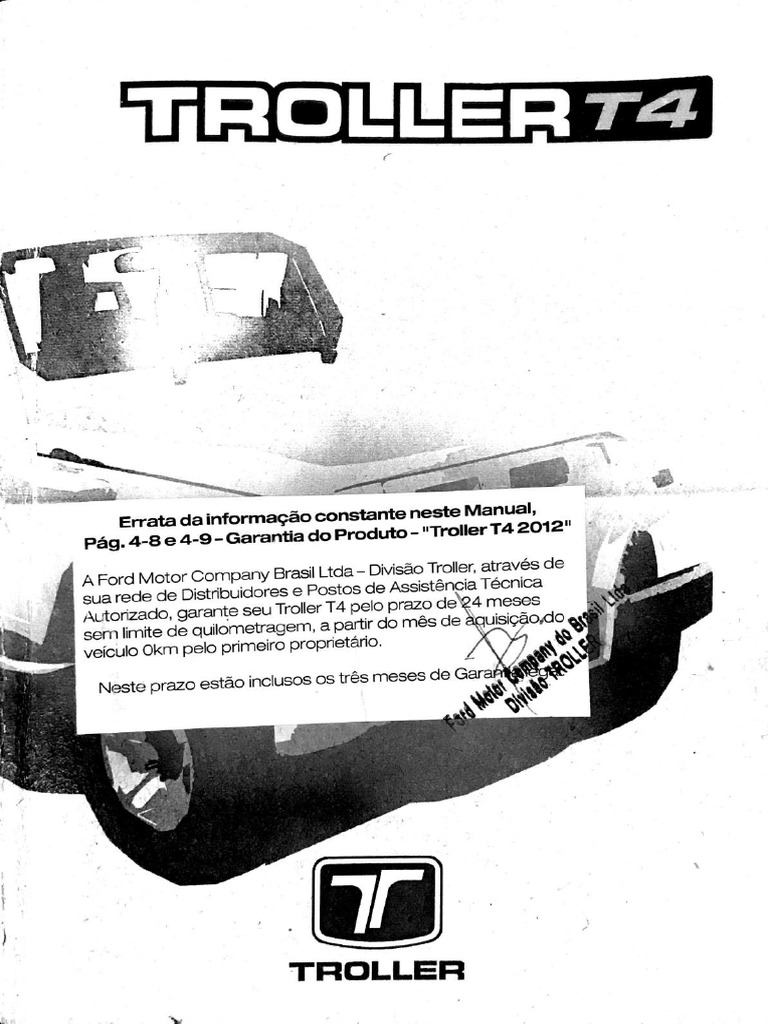 Manual Troller T4 2012 | PDF
