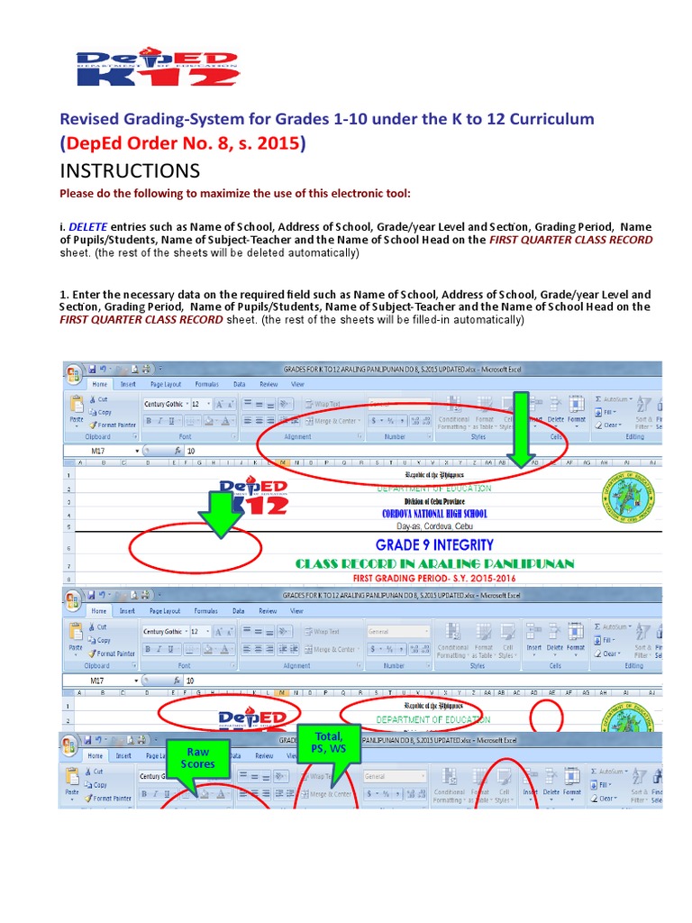 Revised Grading System for K-12 | PDF | Learning | Behavior Modification