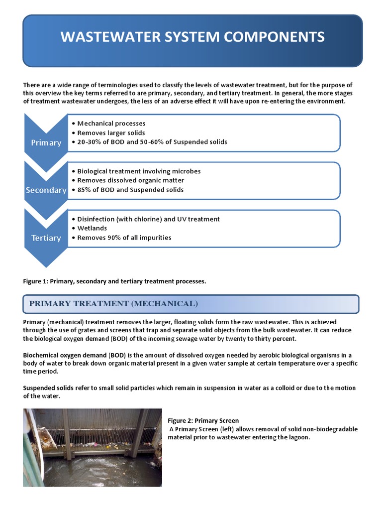 Wastewater System Components | PDF | Sewage Treatment | Environmental ...