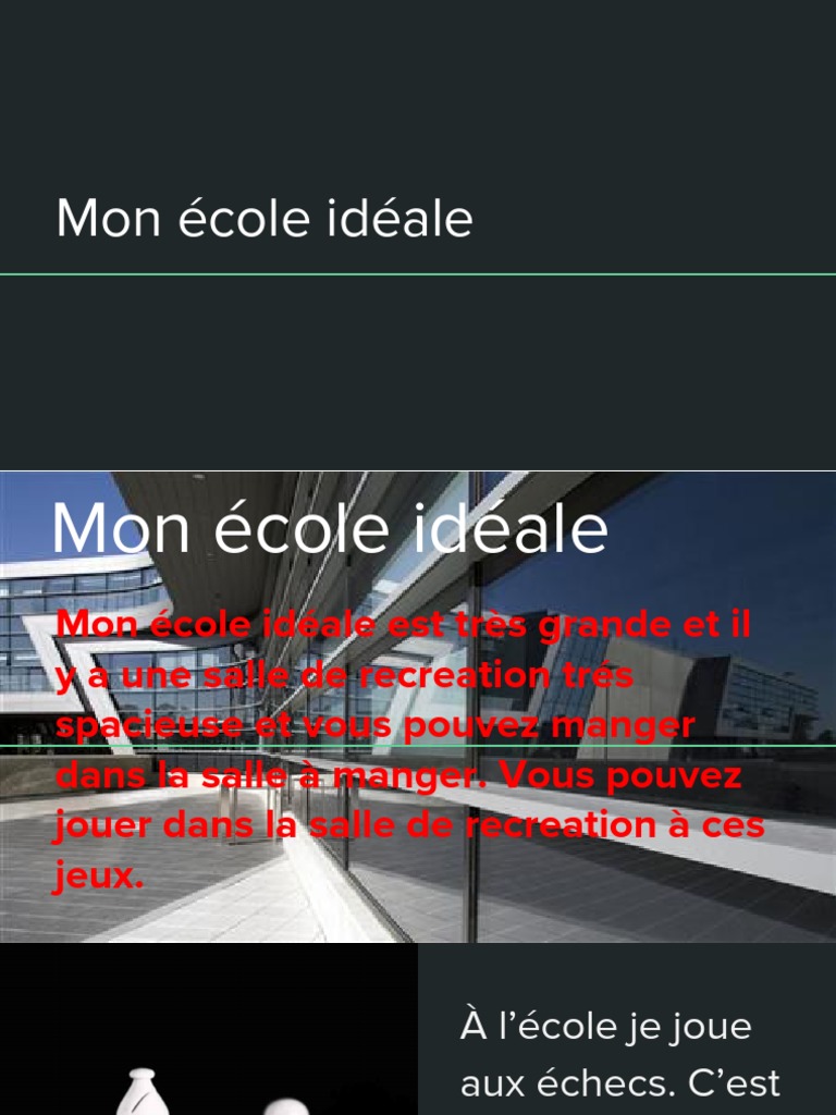 Mon École Ideal | PDF