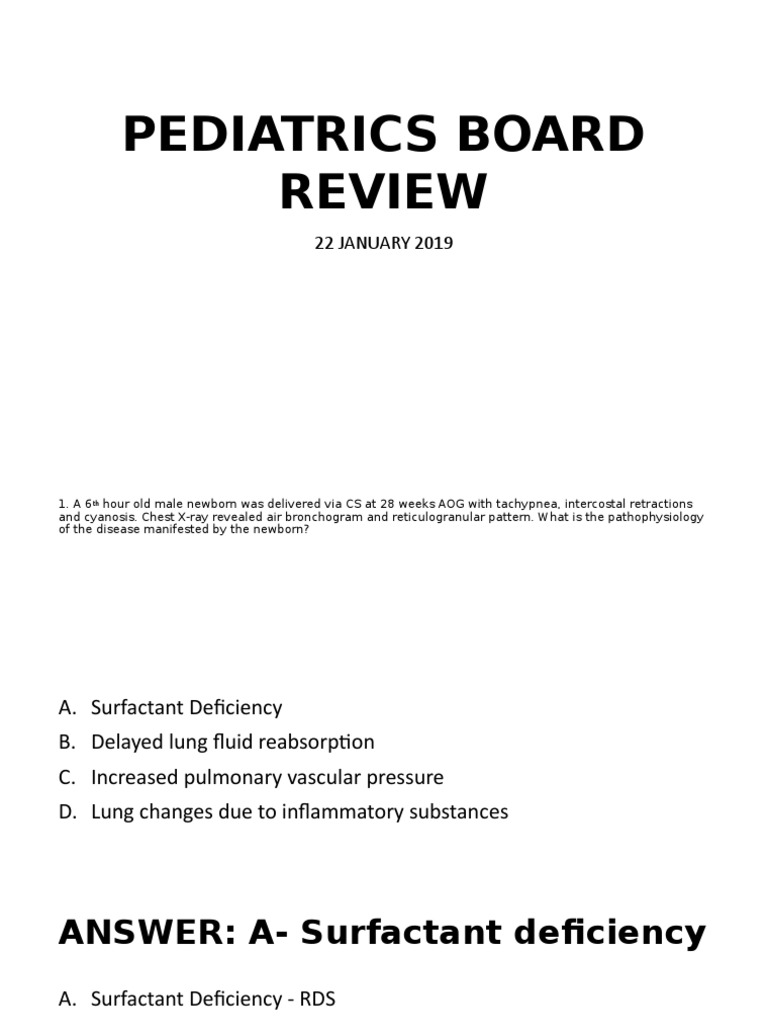 Pedia Review | PDF | Lung | Pulmonology