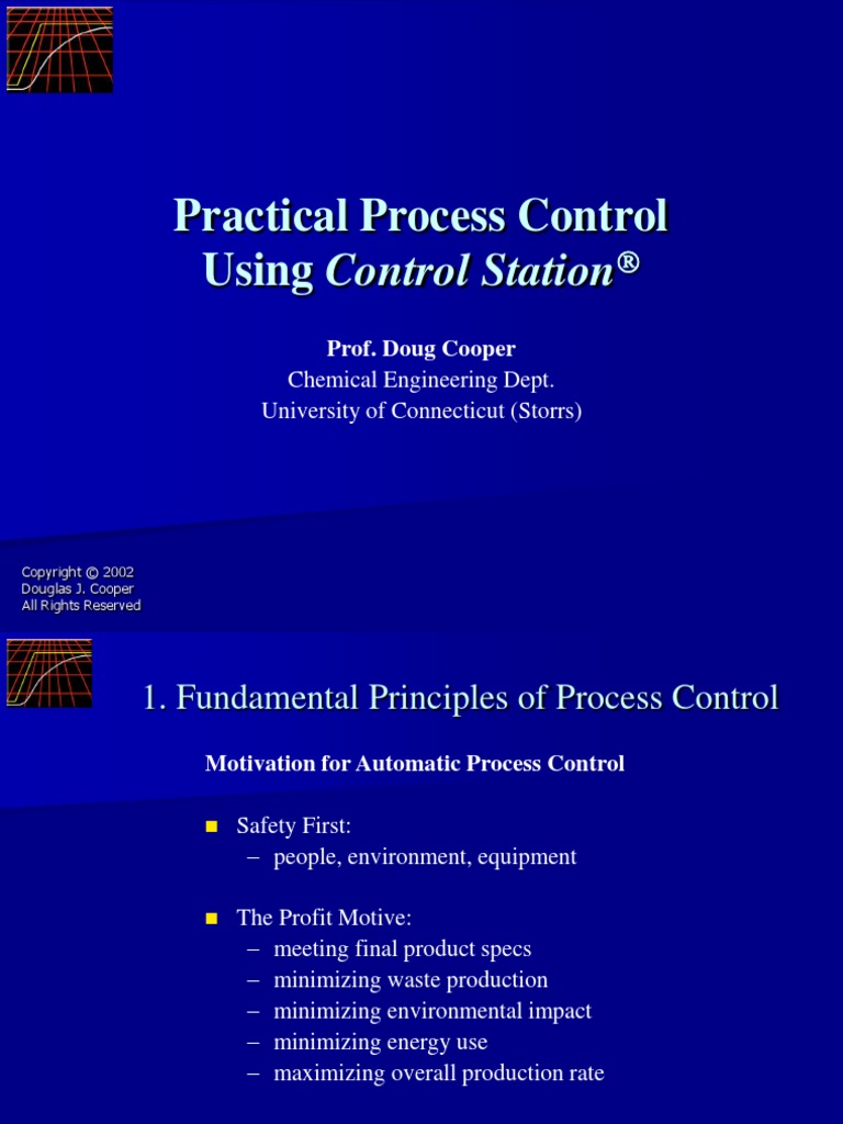 Practical Process Control Using Control Station: Chemical Engineering ...