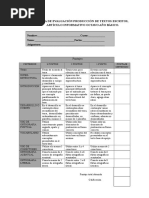 Rubrica para Evaluar Tutorial Receta de Cocina 3° | PDF