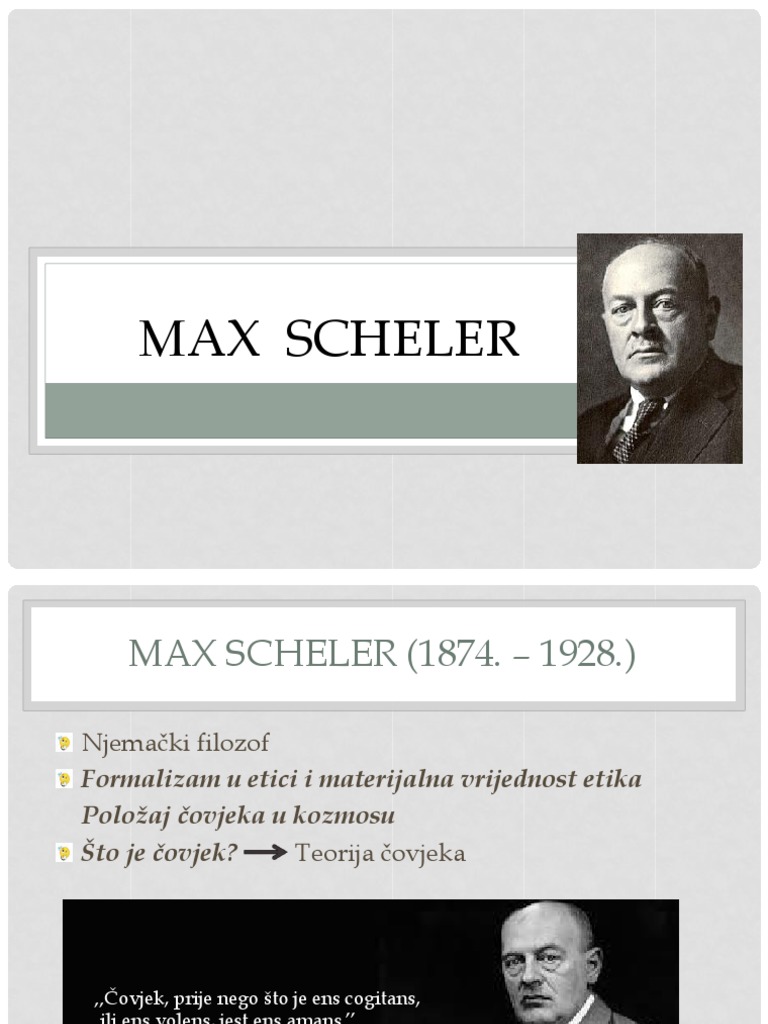 Max Scheler | PDF