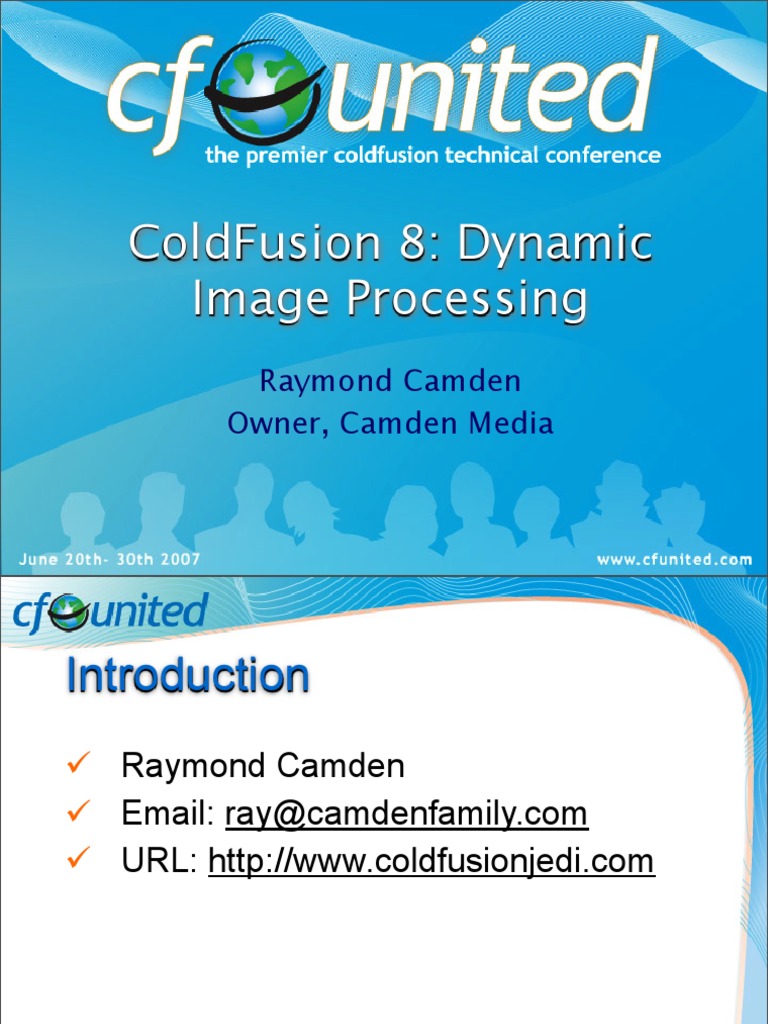 AC303 - CAMDEN - ColdFusion 8 - Dynamic Image Processing | PDF | Areas Of Computer Science ...