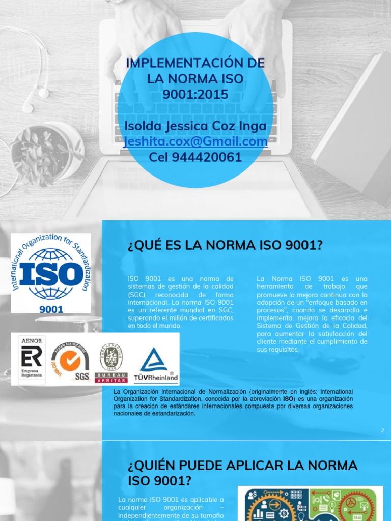 Implementación Norma Iso 9001:2015 | PDF | Organización internacional ...