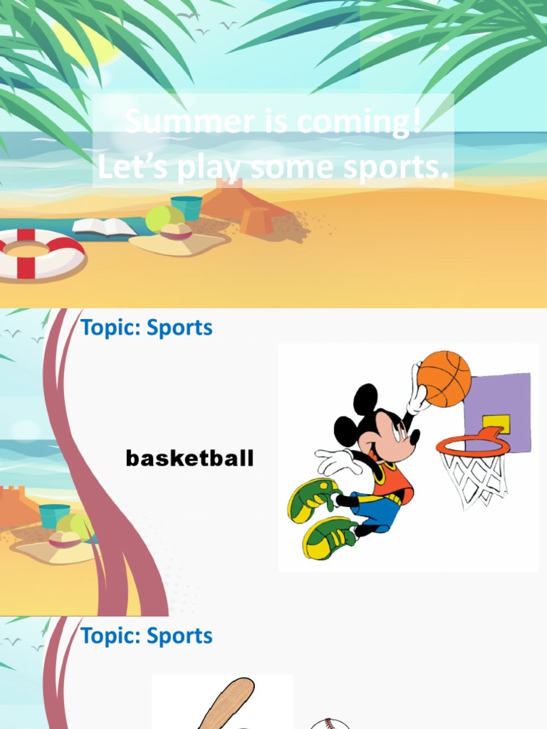 Summer Sports and Activities Guide | PDF | Games & Activities | Art