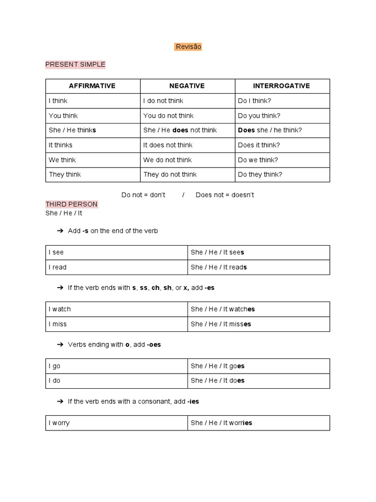 Present Simple Class | PDF | Linguistics | Grammar