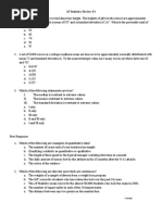 MATH 120 Introduction To Statistics Week 8 Final Exam | PDF | Roulette ...
