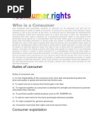 Consumer Rights Project Class 10 | PDF | Consumer Protection | Justice