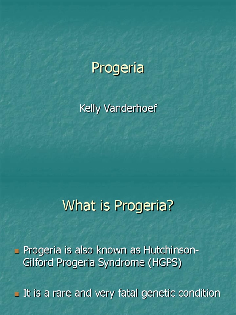 Progeria | PDF | Science & Mathematics