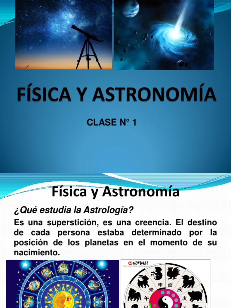 FÍSICA Y ASTRONOMÍA-Clase N° 1 | PDF | Astronomía | Galaxia