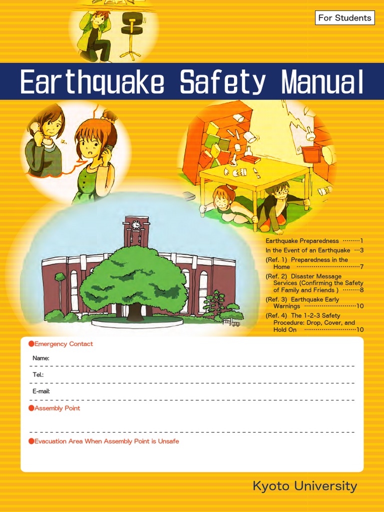 Kyoto University Earthquake Safety Guide | PDF | Emergency | Earthquakes