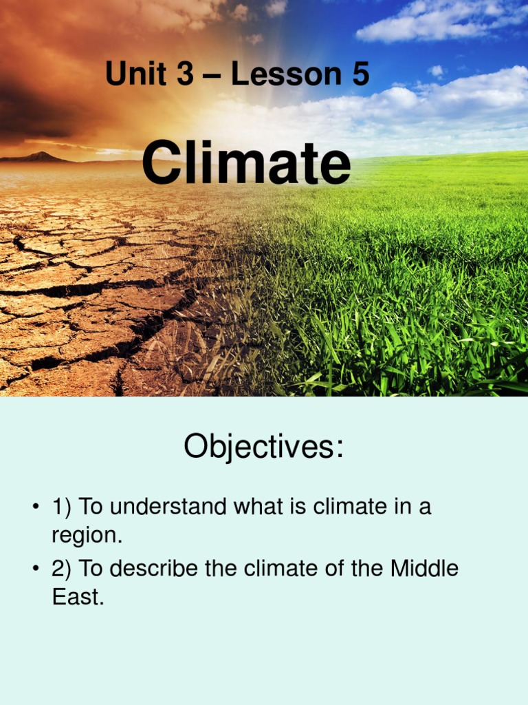 Unit 3 - Lesson 5 Climate | PDF | Science & Mathematics
