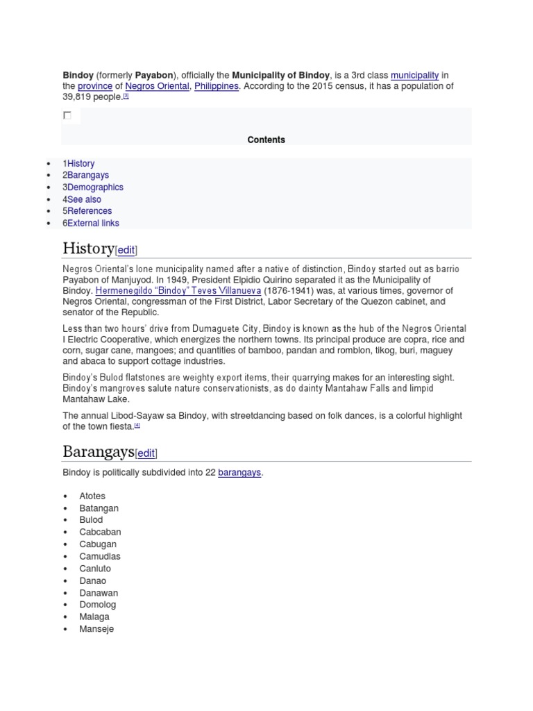 Local History in Bindoy | PDF | Philippines | Business