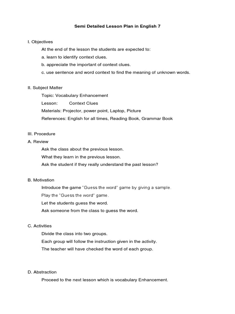 Rose Lesson Plan | PDF