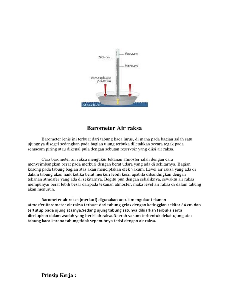 Alat Barometer Air Raksa | PDF