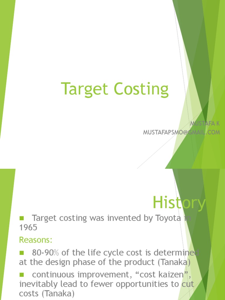 Understanding Target Costing Principles | PDF | Business | Business ...