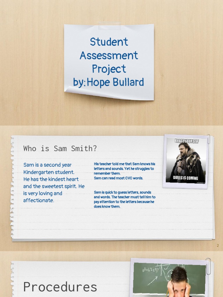 Student Assessment Project | PDF | Behavior Modification | Cognition