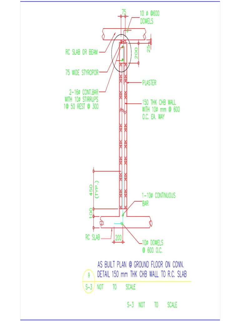 As Built Plan For Lintel Beam at GF Level PDF | PDF