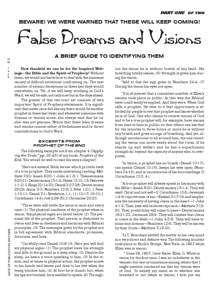 A Guide to Distinguishing True Prophecy from False Dreams and Visions ...