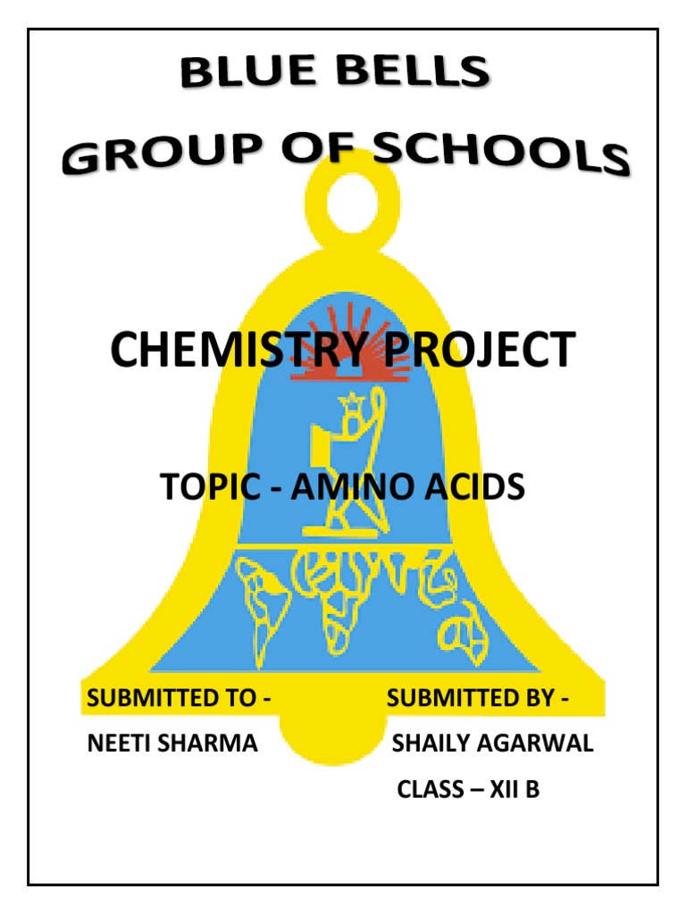 Amino Acids: A Class XII Project | PDF