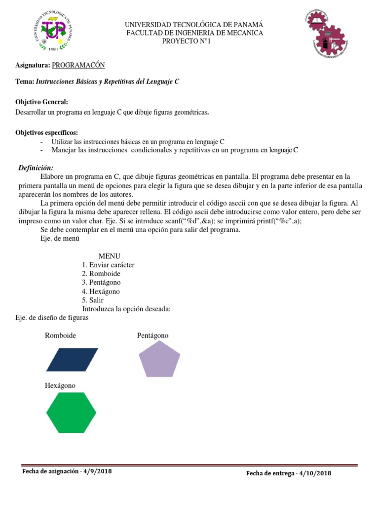 Hacer Un Figuras Con Algoritmos | PDF | Programa de computadora ...