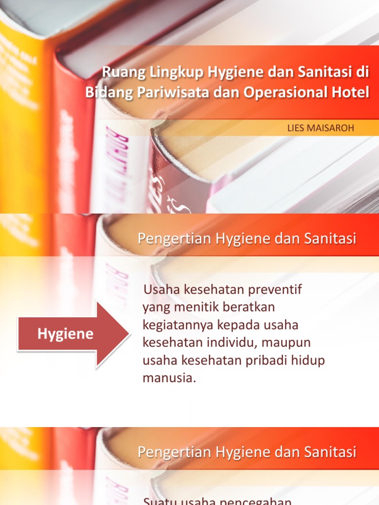 Ruang Lingkup Hygiene dan Sanitasi Hotel | PDF | Kesehatan Holistik