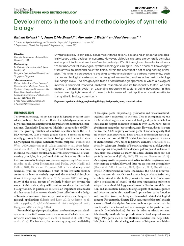 Import Biotec Ii Developments In The Tools And Methodologies Of