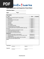 Valve Inspection Checklist | PDF | Valve | Plumbing