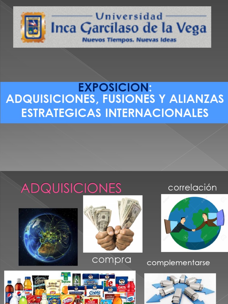 Fusiones y Alianzas Estratégicas Globales | PDF | Mercado (economía ...