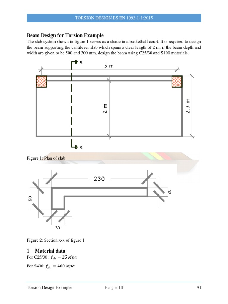 Modified Torsion Design | PDF | Beam (Structure) | Structural Load