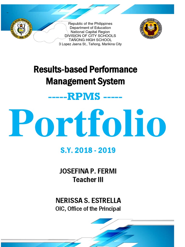 Portfolio Cover Page | PDF | Philippines