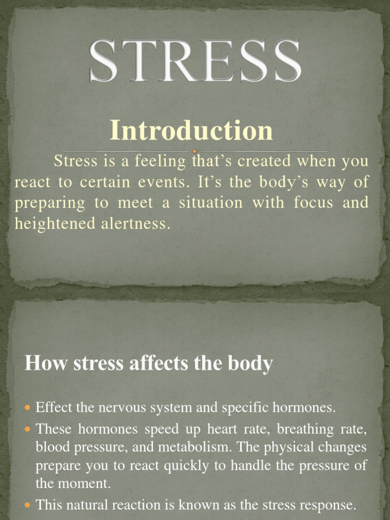 Stress Presentation | PDF