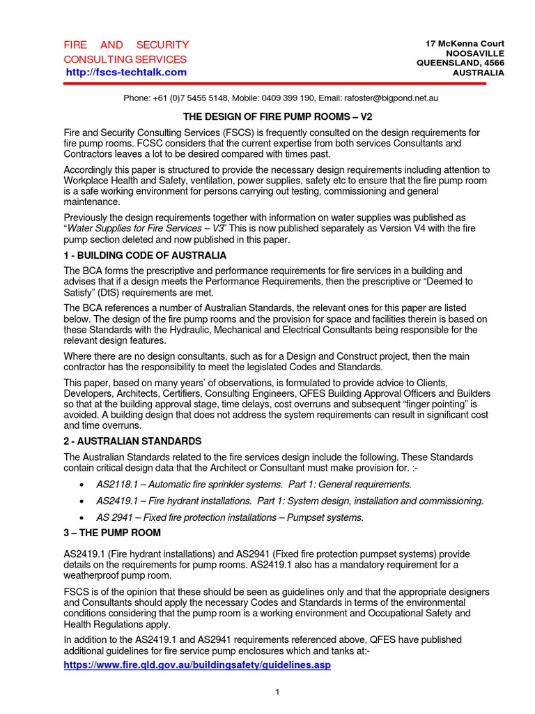 The Design of Fire Pump Rooms: Ensuring Safety, Functionality and ...