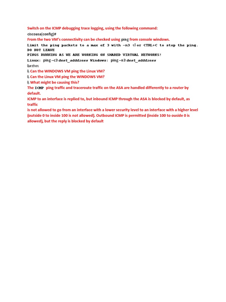 ICMP Debugging and Ping Issues | PDF | Computers
