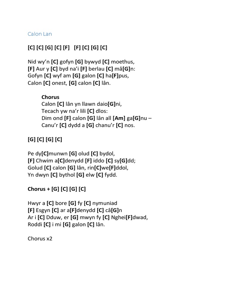 Welsh Songs | PDF | Nature